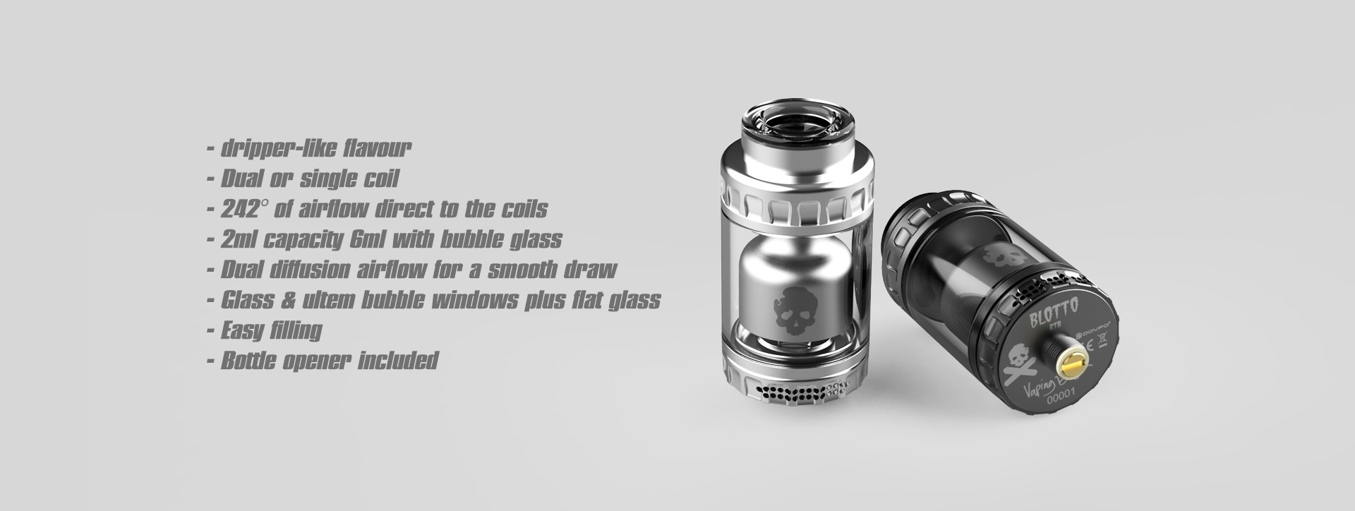 Dovpo Blotto RTA By Vaping Bogan – FAST Delivery – Legion Of Vapers