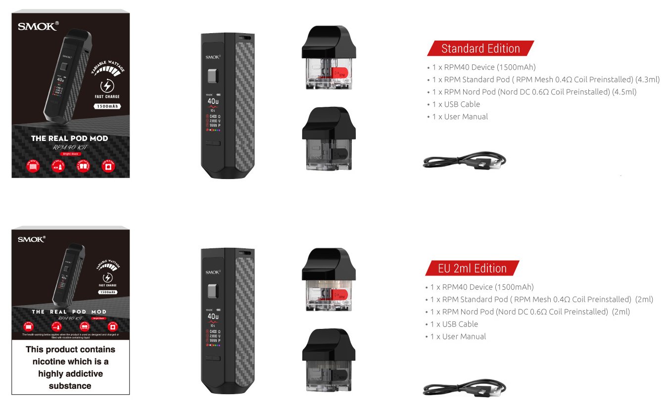SMOK RPM40 Kit UK – Vape Pod Kit – Legion Of Vapers