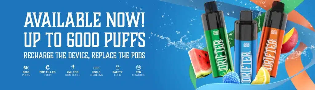 Drifter Bar 6000 Disposable Vape Kit | BUY NOW | Legion Of Vapers